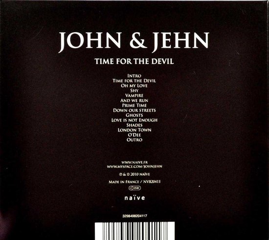 John & Jehn - Time For The Devil (CD), John & Jehn | Muziek | bol