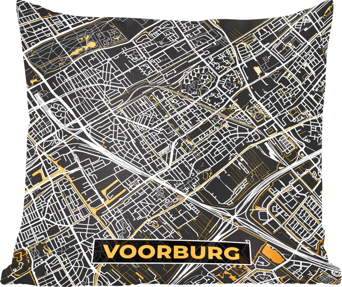 Plattegrond - Voorburg - Goud - Zwart | bol.com
