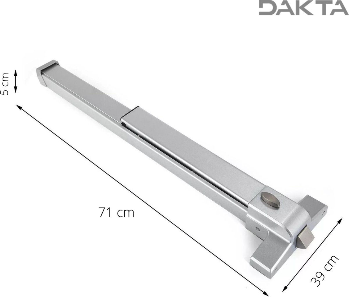 Dakta® Nooddeur Push Bar | Hendel Nooddeur | Duwhendel | Incl. Gewone ...