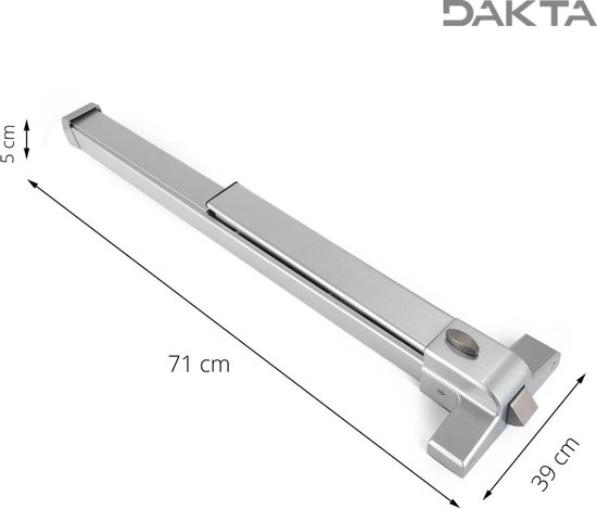 Dakta® Nooddeur Push Bar | Hendel Nooddeur | Duwhendel | Incl. Gewone ...