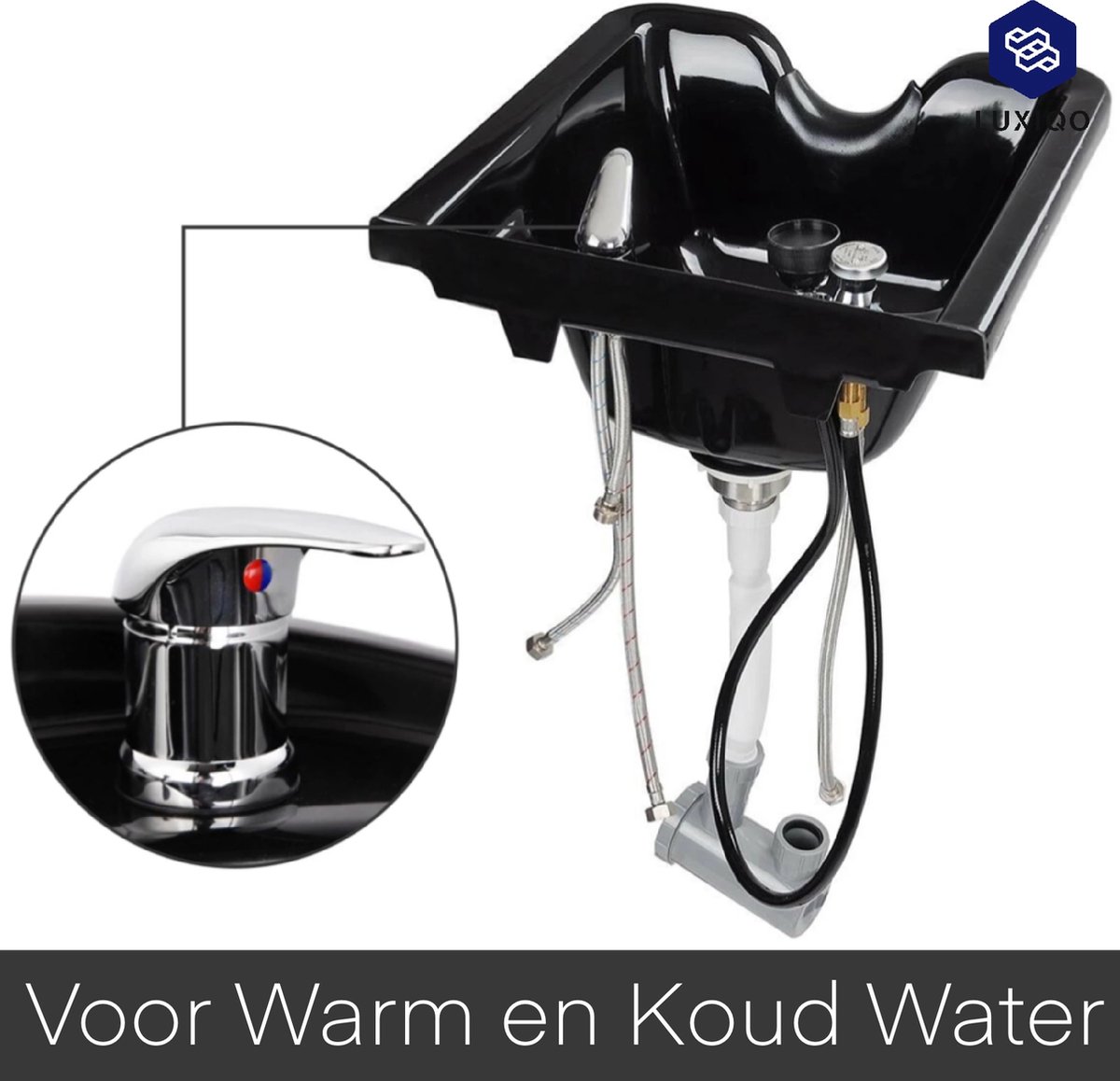 Vevor® Mobiele Wasbak - Professionele Wasbak - Wasbak Kapsalon ...