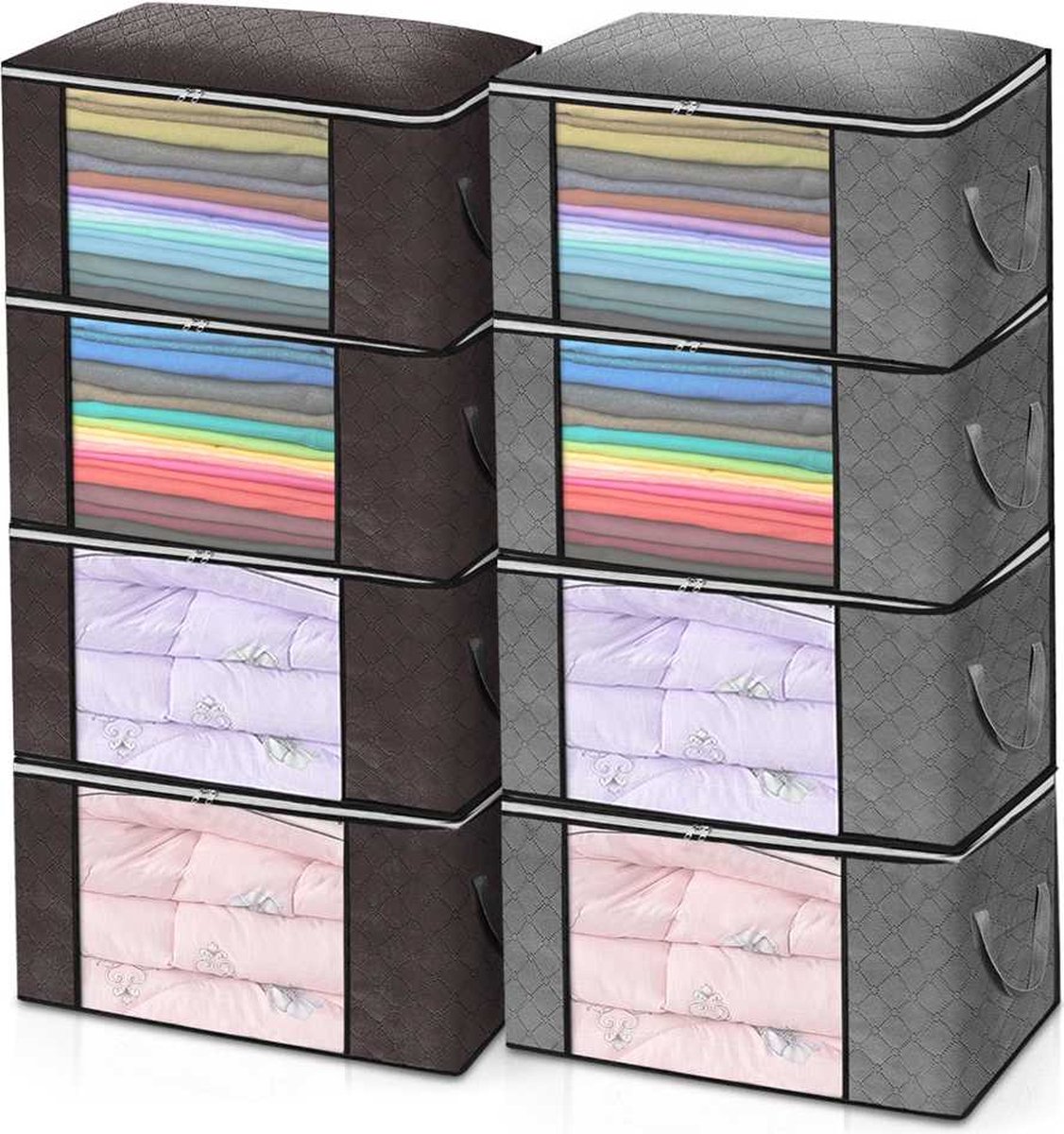 Opbergtas-Kleding Opslag in Kast-Organizer Box-Kleding Sorteren-4 Stks ...