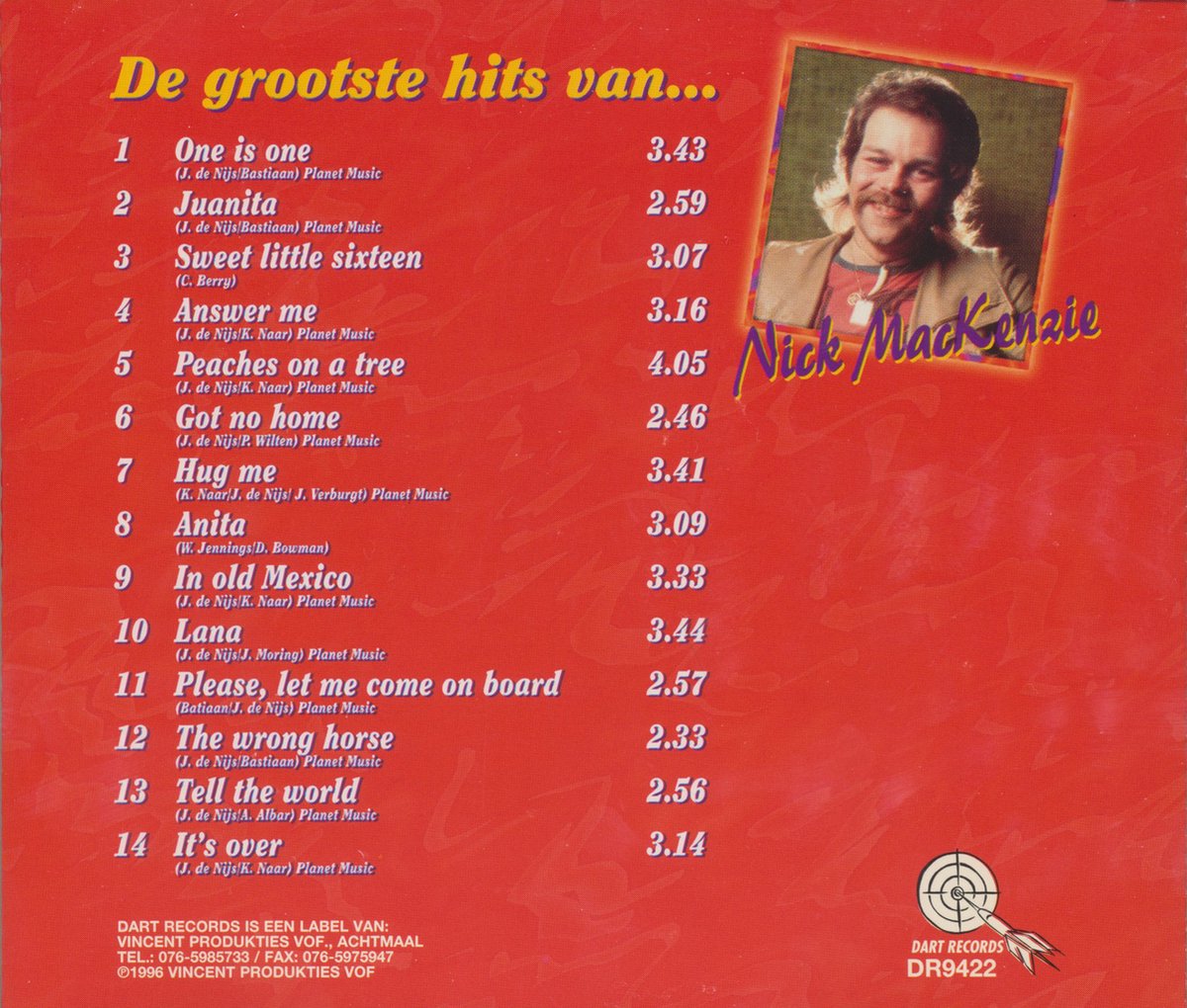 Nick Mackenzie - De Grootste Hits Van Nick Mackenzie, Nick Mackenzie ...