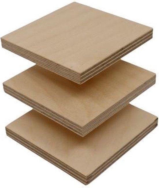 Greenbasic® - Berken triplex 3mm 40 x 60 cm - 10 stuks, Berken triplex ...