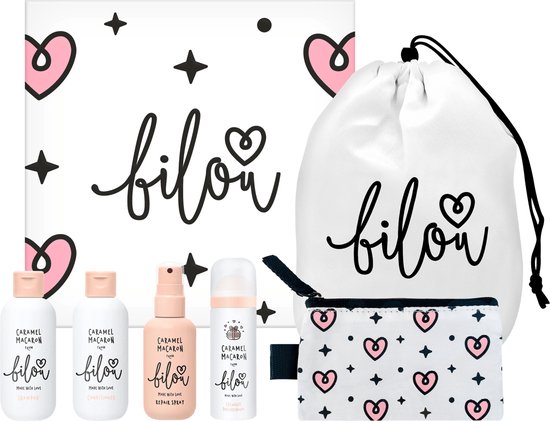 bilou Geschenkset met shampoo, conditioner, reparatiespray ...