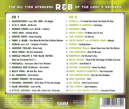 All Time Greatest R&B Of The Last 3 Decades, various artists | Muziek | bol