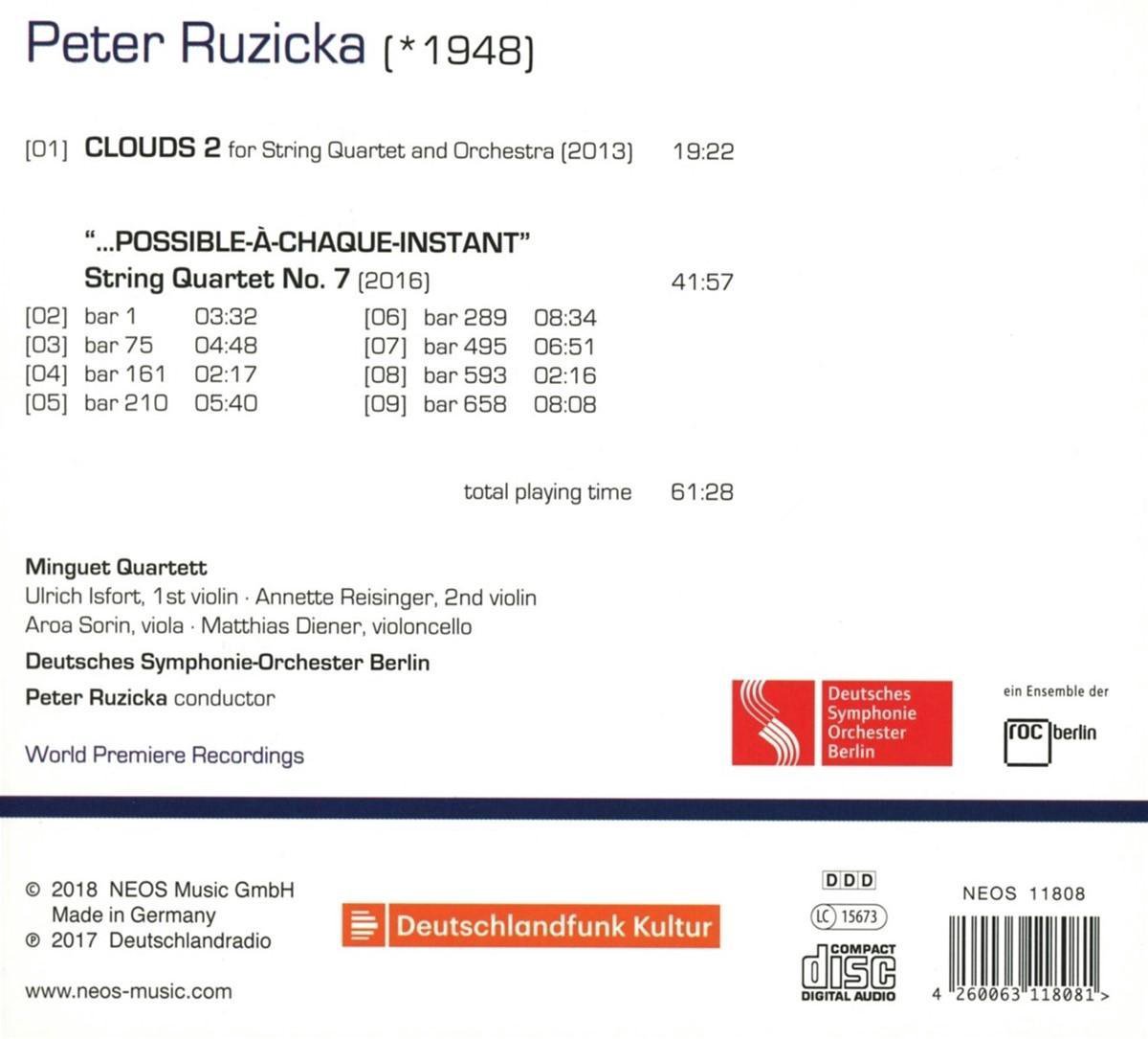 Deutsches Symphonie-Orchester Berlin, Peter Ruzicka - Ruzicka: Clouds 2 ...