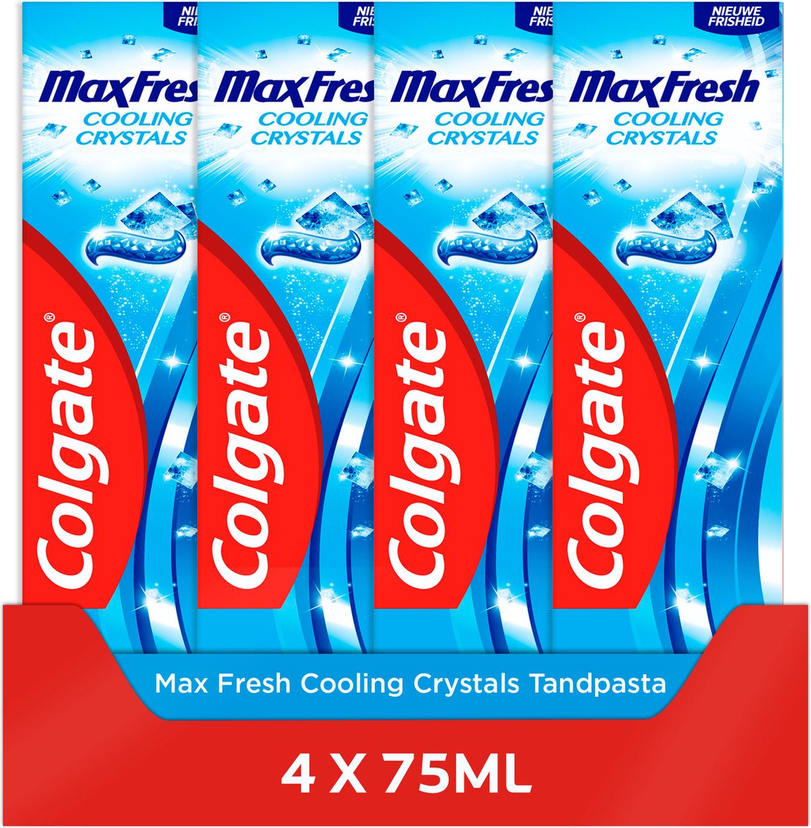 Colgate Max Fresh Cooling Crystals Tandpasta 4 x 75ml ...