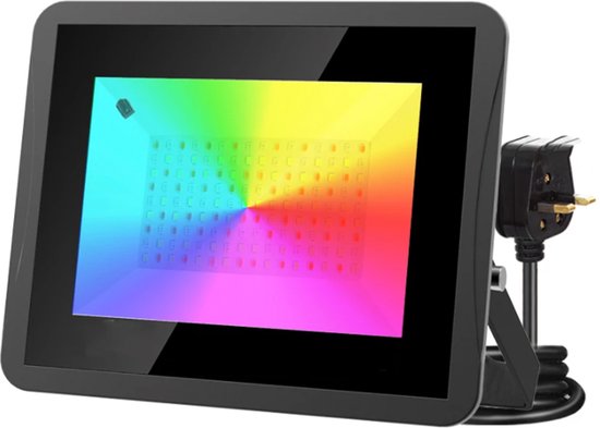 Happyment® RGB LED Schijnwerper 100W - Afstandsbediening - LED ...