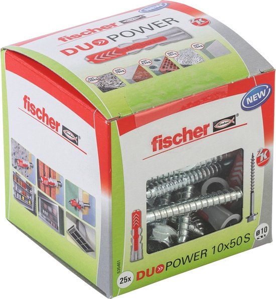 Fischer DUOPOWER 10x50 S LD 2-componenten plug 50 mm 10 mm 535461 25 ...