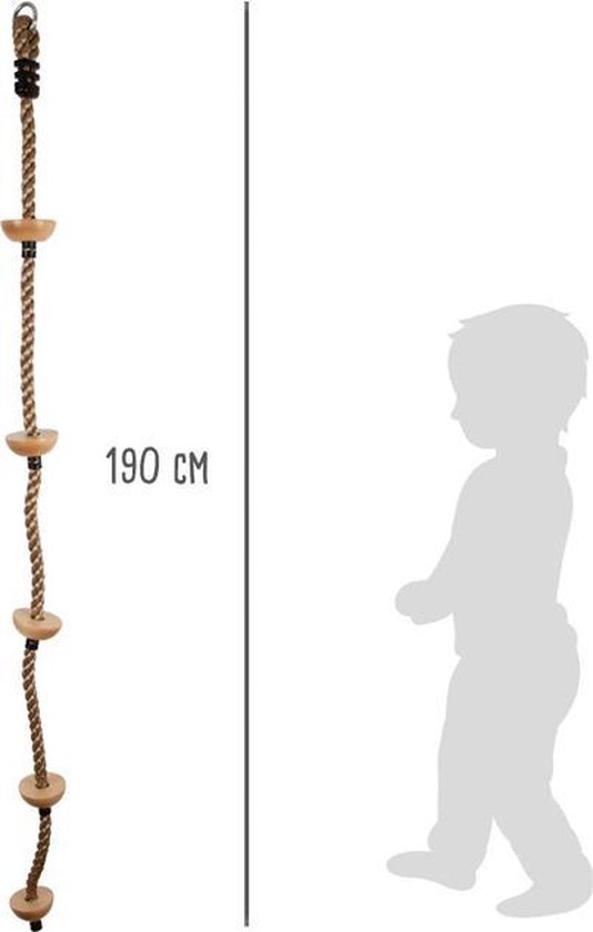 small foot - Climbing Rope with Wooden Steps | bol.com