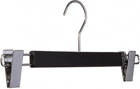 [Set van 10] Luxe massief houten mat zwarte knijperhangers ...