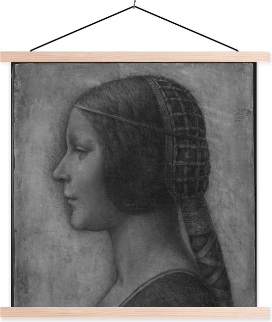Schoolplaat - La Bella Principessa - Leonardo da Vinci - 60x60 cm ...