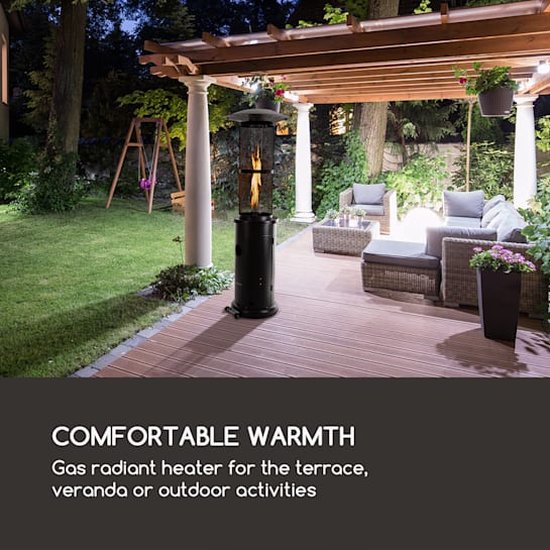 Blumfeldt Goldflame Terrasverwarmer op gas 11,2 kW - Terrashaard ...