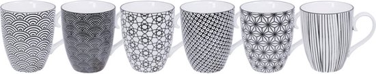 Tokyo Design Studio – Nippon Black – Mokken set -Set van 6 stuks – 8.5 ...