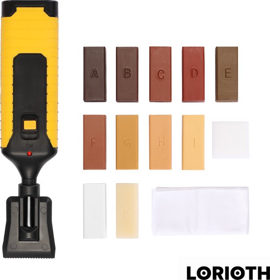 LORIOTH® Wax Reparatie Kit - Laminaat Repareren Kit - Houtbewerking ...