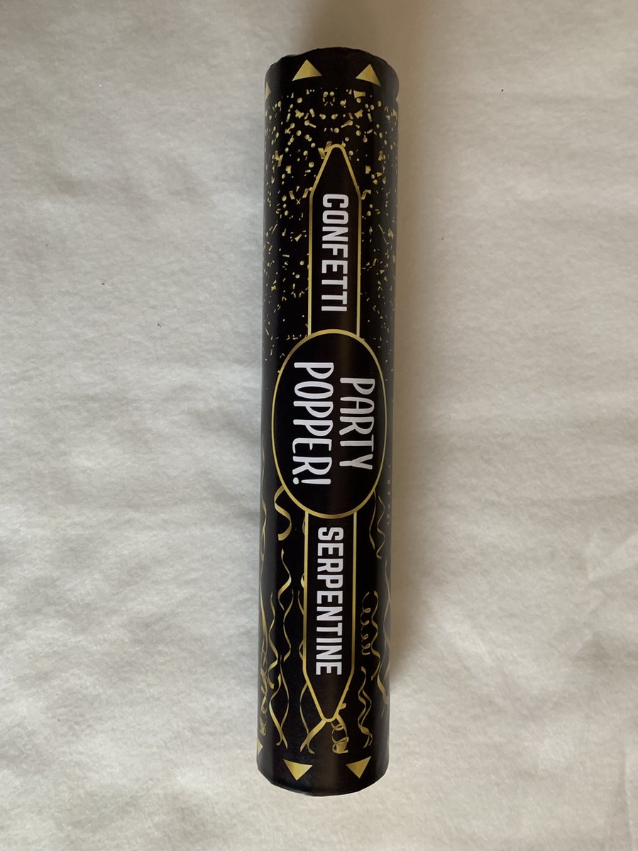 Party Popper Gold Party No Mess 1 Stuk Confetti en Serpentine | bol.com