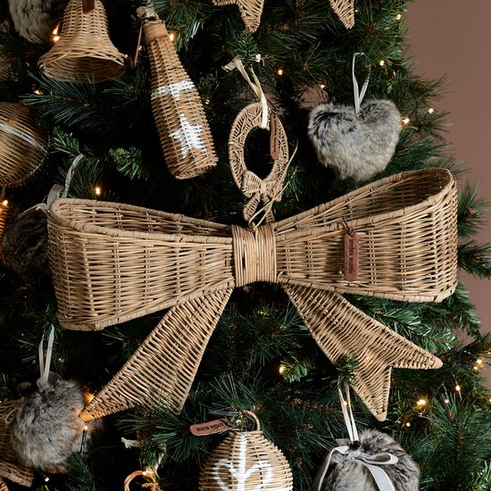 Riviera Maison Kerst Ornament - Rustic Rattan Jacky Bow Door Decoration ...
