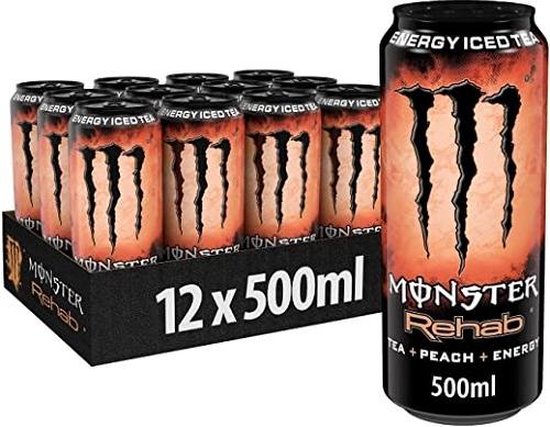 Monster Rehab 12x 500ml Peach | bol