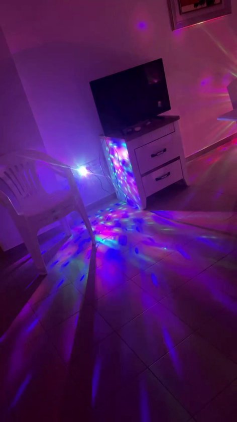 USB Discolamp - Discolamp op Geluid - Beweegt op Muziek - Mini Discobal ...