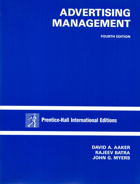 Advertising Management | 9780130141019 | David A. Aaker | Boeken | bol.com
