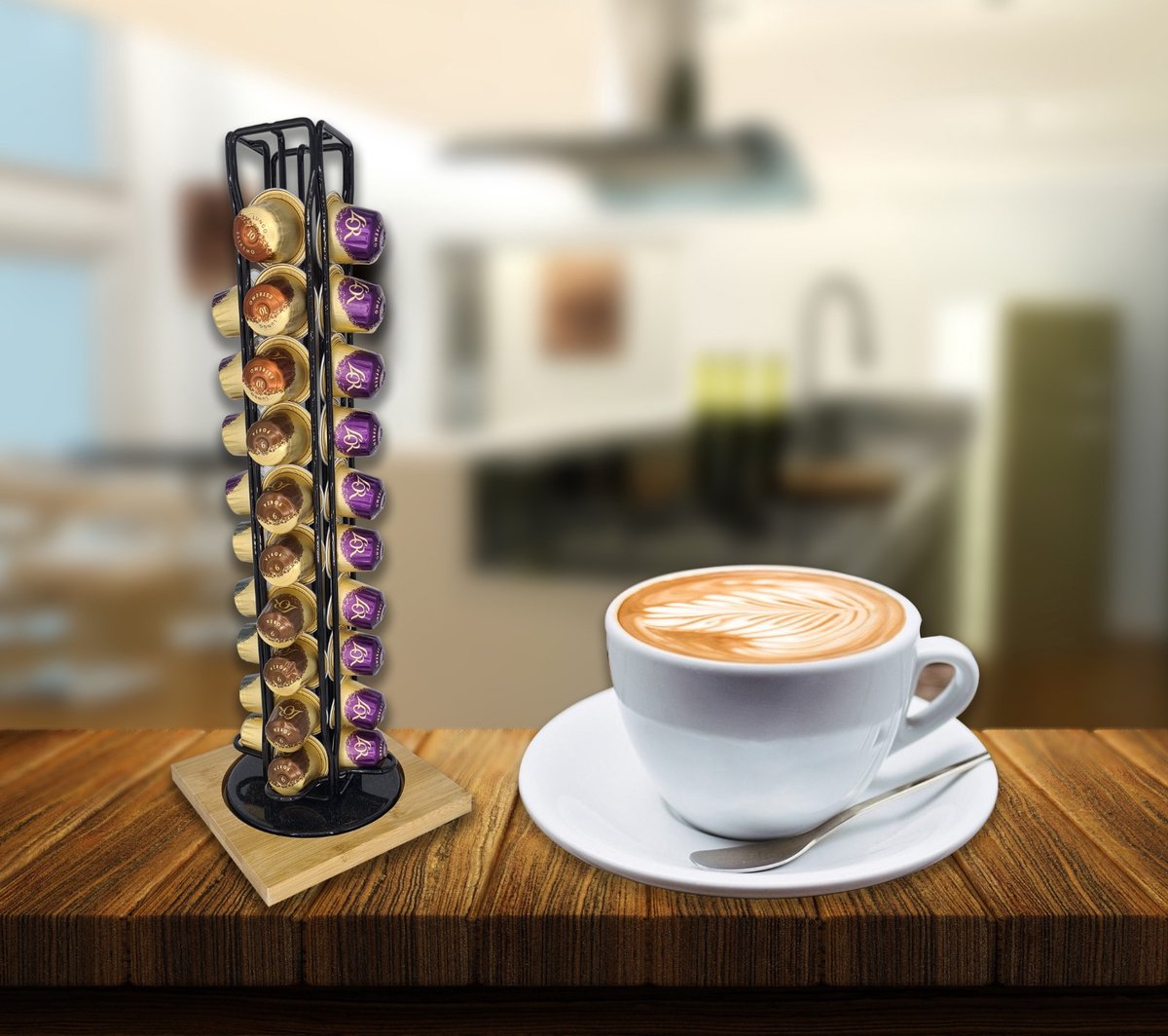 Happypanda capsule houder -Capsule houder voor nespresso-360° draaibaar ...