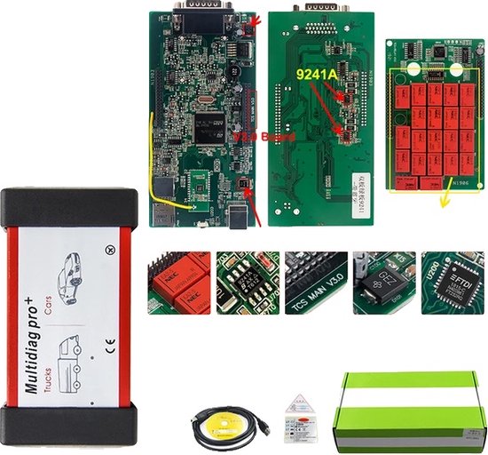 OBD2 Scanner, Multidiag Pro+, NEC Relais, Multidiag V3.0 BT Multidiag V ...