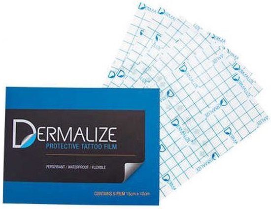 Dermalize Pro - Protective Tattoo Film - 5x (5cm x 15cm x 10cm ...