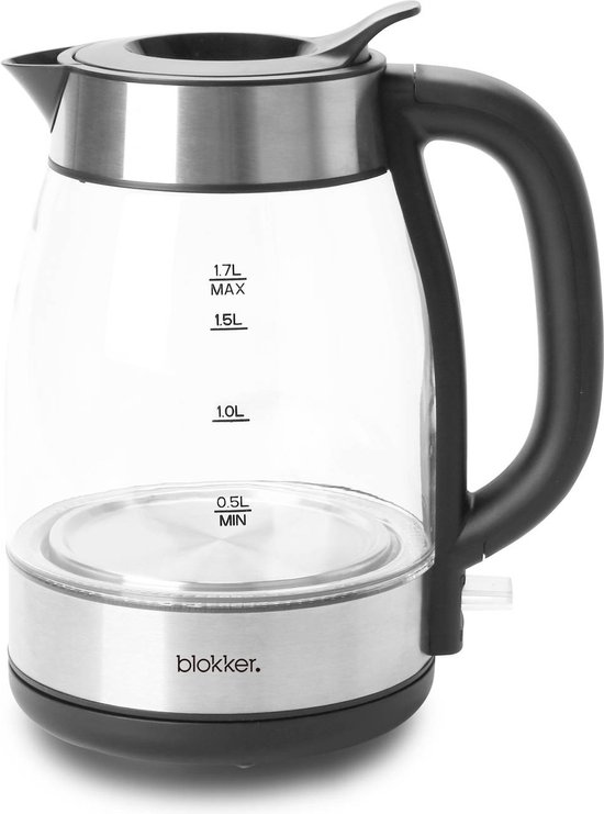 Blokker Waterkoker - Glas - 1,7L | bol