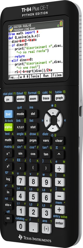 Texas Instruments TI-84 Plus CE-T Python + Esselte Case zwart ...