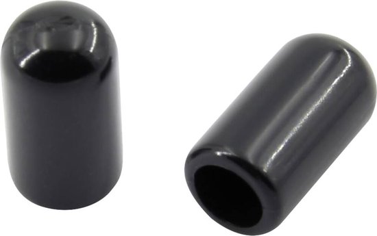 Eindkap 20mm - Rubber - Zwart - 10 stuks | bol