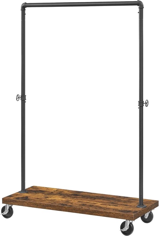 Kledingrek op wieltjes industrieel design garderobe garderobe ...