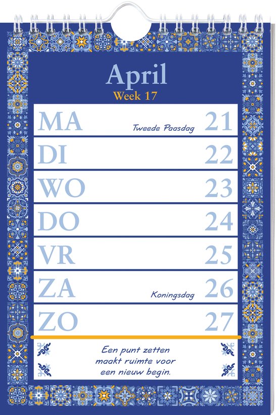Scheurkalender Grootletter Tegeltjeswijsheden weekkalender - 2025 | bol