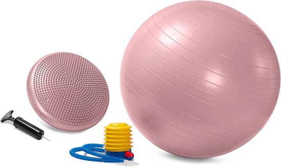 Balance Cushion with Dimples Fitness Ball - Back Muscle Training | Yoga ...
