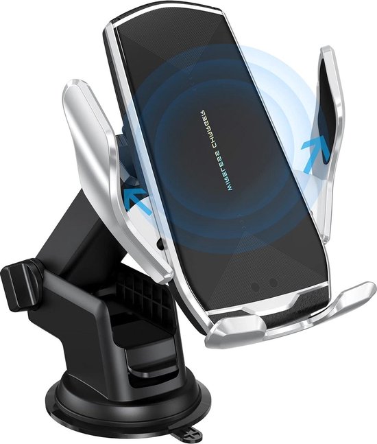 15W Qi Wireless Car Charger Mount Fast Charging Station - Automatic ...