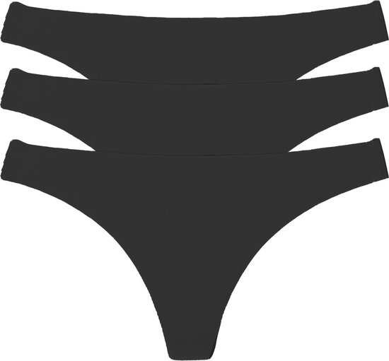 SUPERZACHT! Naadloze Strings (Maat XS) | 3-Pack Zwart | Al meer dan 500 ...