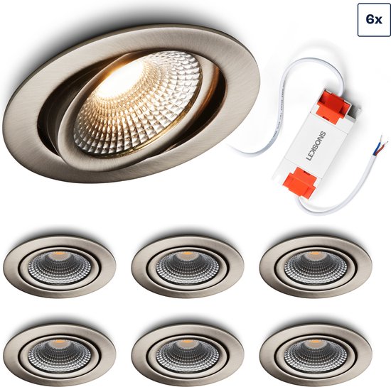 LED inbouwspot Vivaro RVS 5W dimbaar | bol