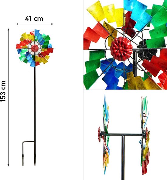 Windvanger HQ Metal Wind Spinner: Kinetic Rotator Duett 110230 ...