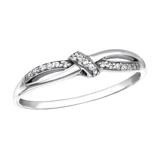 Knoop zilveren ring SD28617 | Ringmaat 17,2 | bol