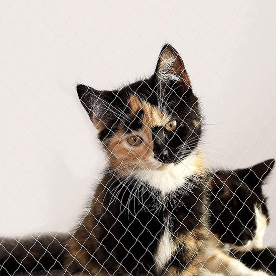 Kattennet voor balkon & raam - kattenbeschermingsnet 8x3m - balkonnet ...