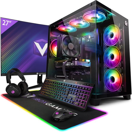 Vibox X-54 Game PC - 27" Scherm Pakket - Intel i9 14900KF Processor 5 ...