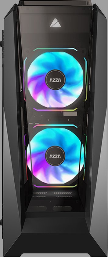 Case Azza Chroma 410B Midi Tower Zwart | bol