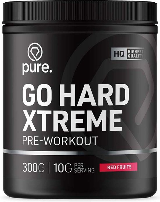 Pure. Go Hard Xtreme Pre-Workout - Beta Alanine - Taurine - Cafeïne ...