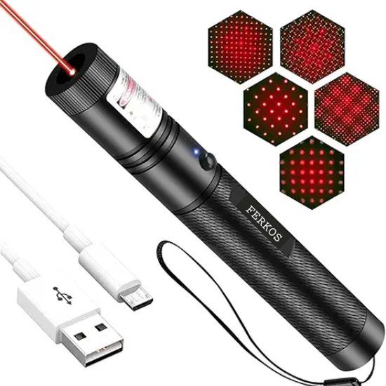 FerKos Professionele Laserpen - USB oplaadbaar - Laserpointer Kat ...