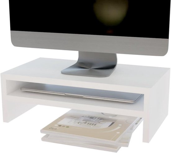 2-laags Monitorstandaard - Computermonitor Verhoger - Laptopstandaard ...