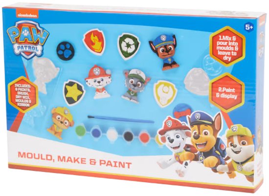 Paw Patrol Gips en Verf Pakket - Hobby Gips en Verf Pakket - Make Mould ...