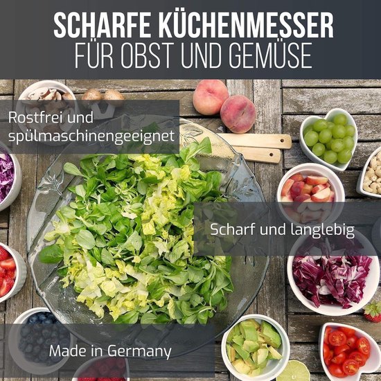 Gekartelde messenset 2-delige set keukenmessen groentemessen universeel ...