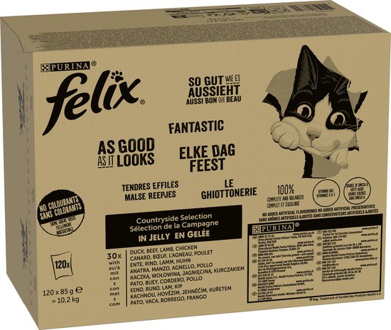 Felix Elke Dag Feest Countryside Selectie - Kattenvoer Natvoer - Rund ...