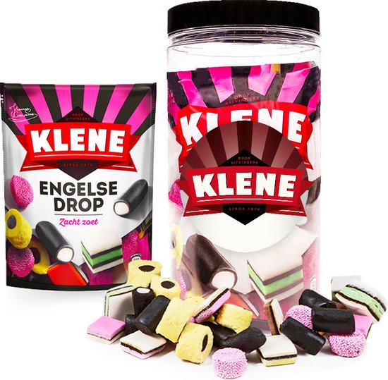 Klene Engelse Drop - dropsnoep in herbruikbare bokaal - 1080g | bol