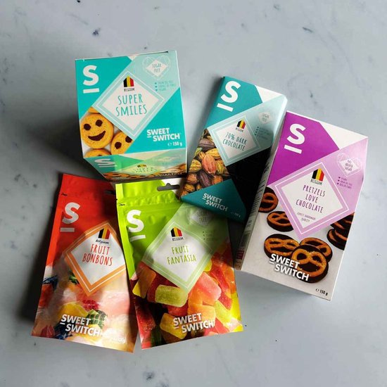 Vegan snack box - snoep - koek - chocolade - suikervrij | bol